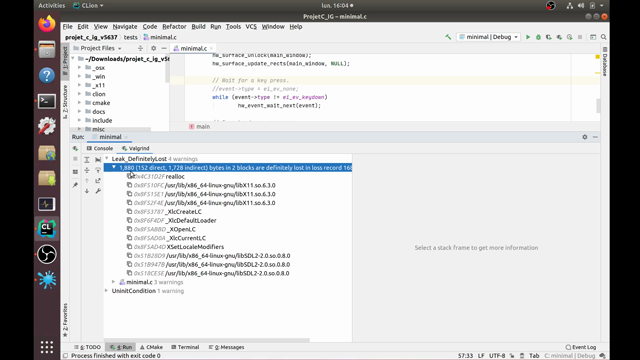 POD - Ensimag: Tutoriel Valgrind Dans Clion