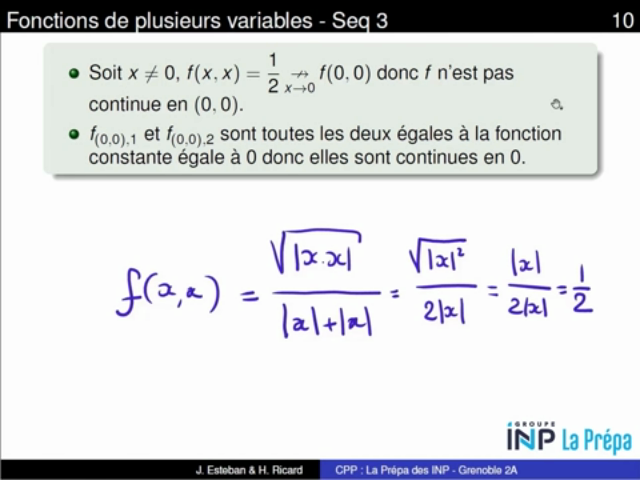 POD - Fonctions De Plusieurs Variables - Séquence