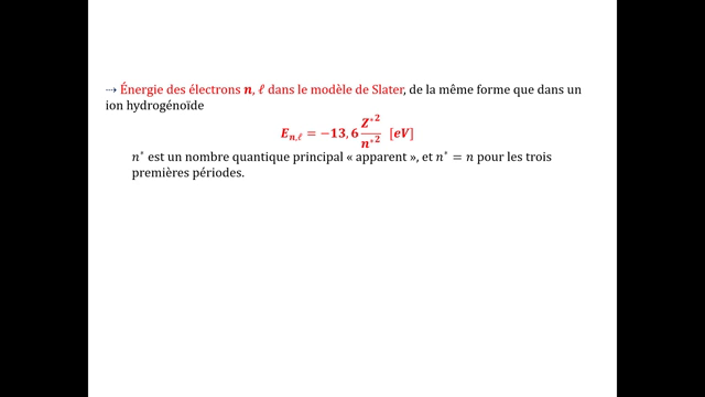 POD - Modèle De Slater