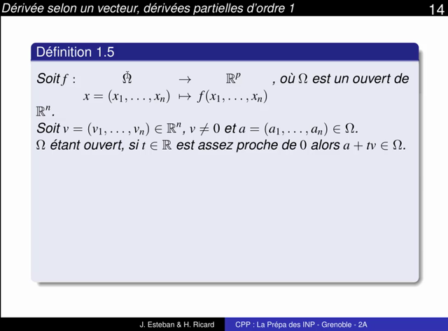 POD - Chapitre 4 - Cm1 - Dérivées Partielles