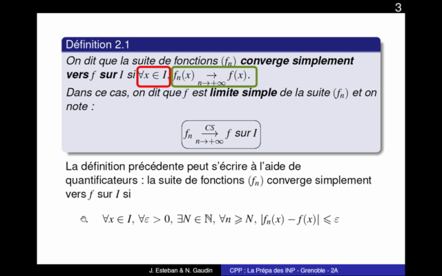 POD - Chapitre 9 - Convergence Simple