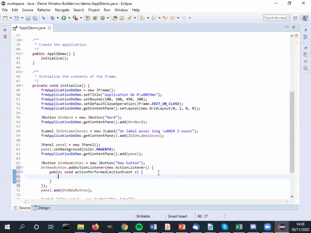 POD - Windowbuilder Sous Eclipse : Gérer Des Événe…