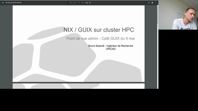 POD - Thé Guix : Guix Et Nix Sur Un Cluster Hpc