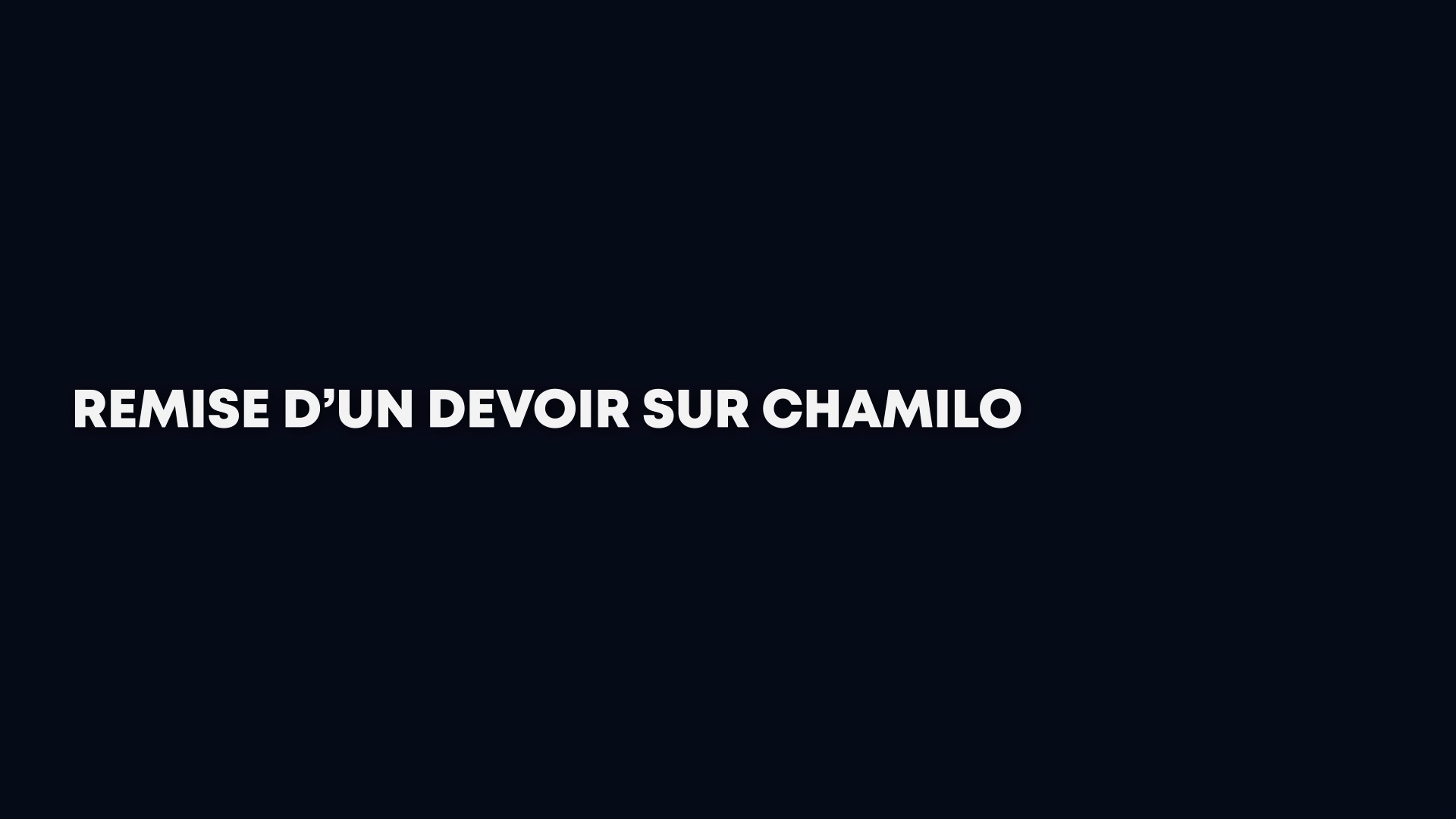 POD - Tutoriel : Remettre Un Devoir Sur Chamilo